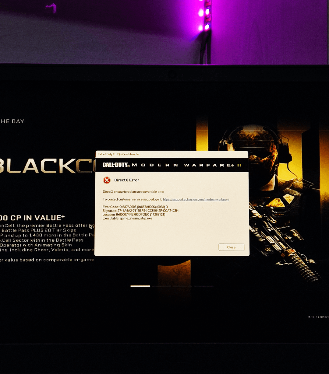 Warzone 2.0 steam directx error - FPSHUB