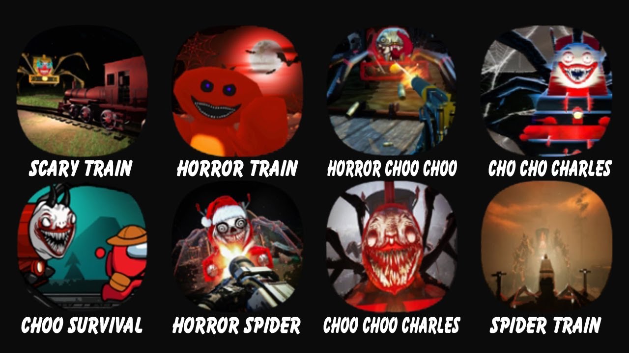 Scary Spider Train, Horror Train Games, Horror Choo Choo Spider Train ...
