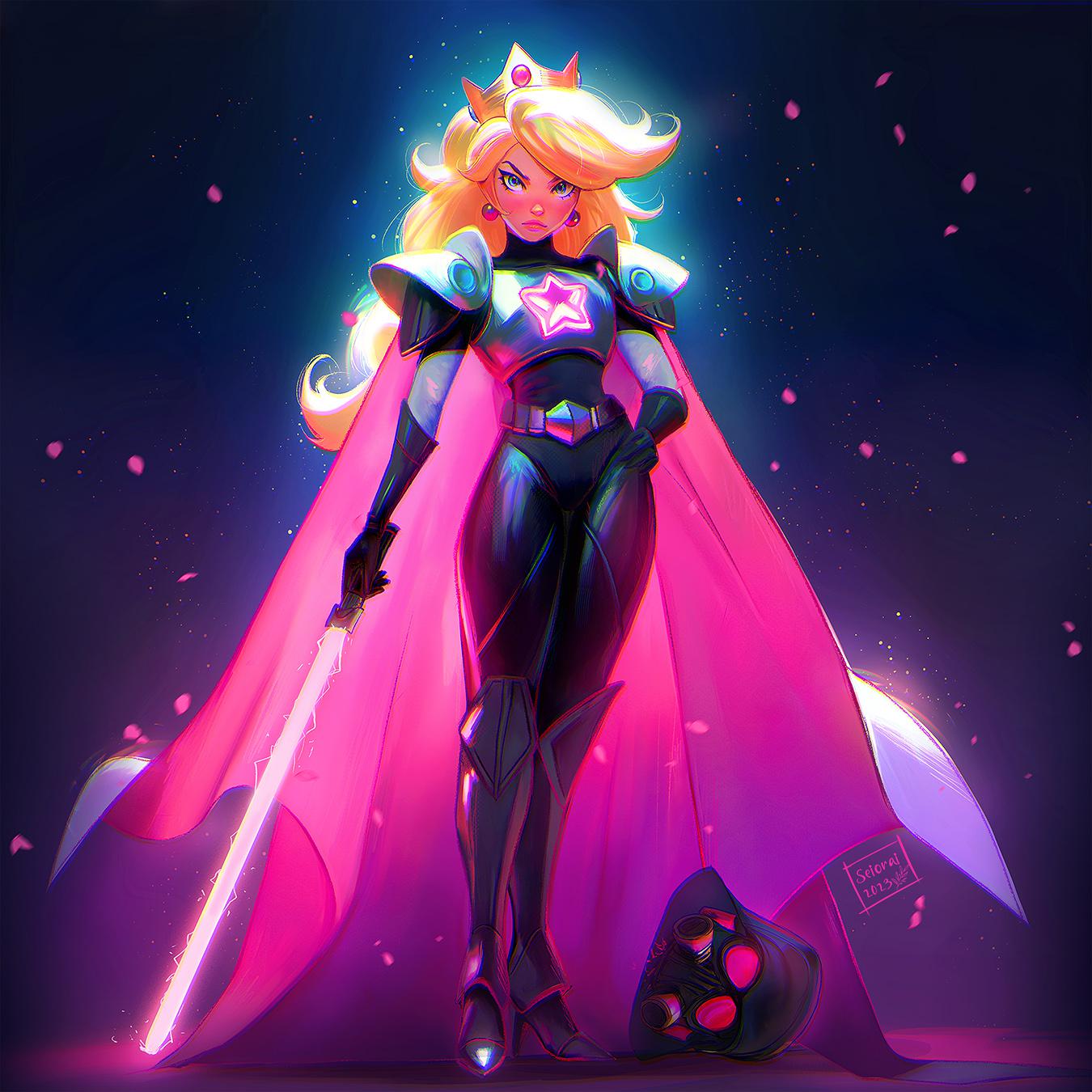 [Fanart] I made a crossover of Star Wars and Princess Peach for May 4th ...