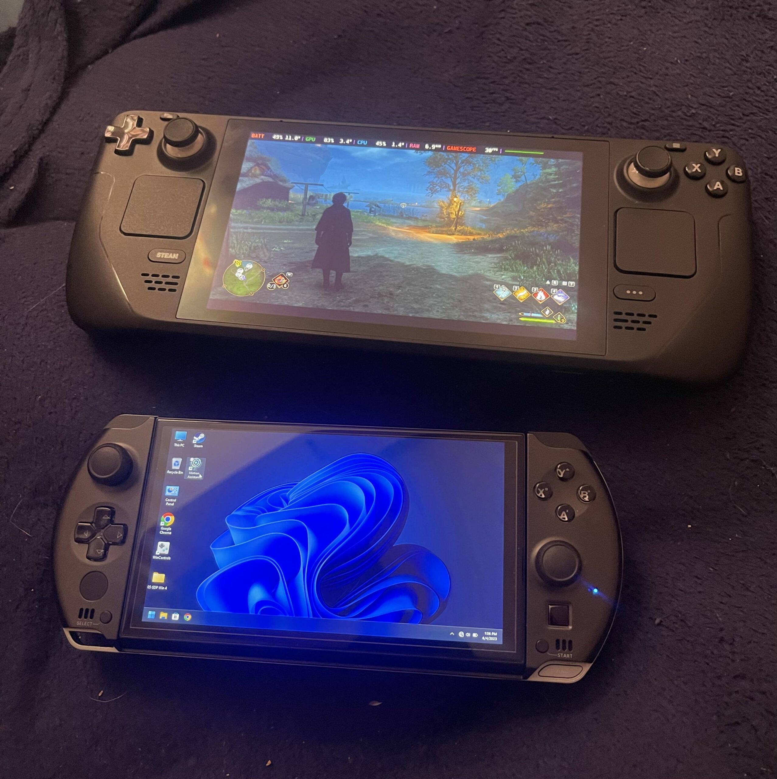 Win 4 vs steam deck size comparison - FPSHUB | FPS GAMES HUB |FPS ...