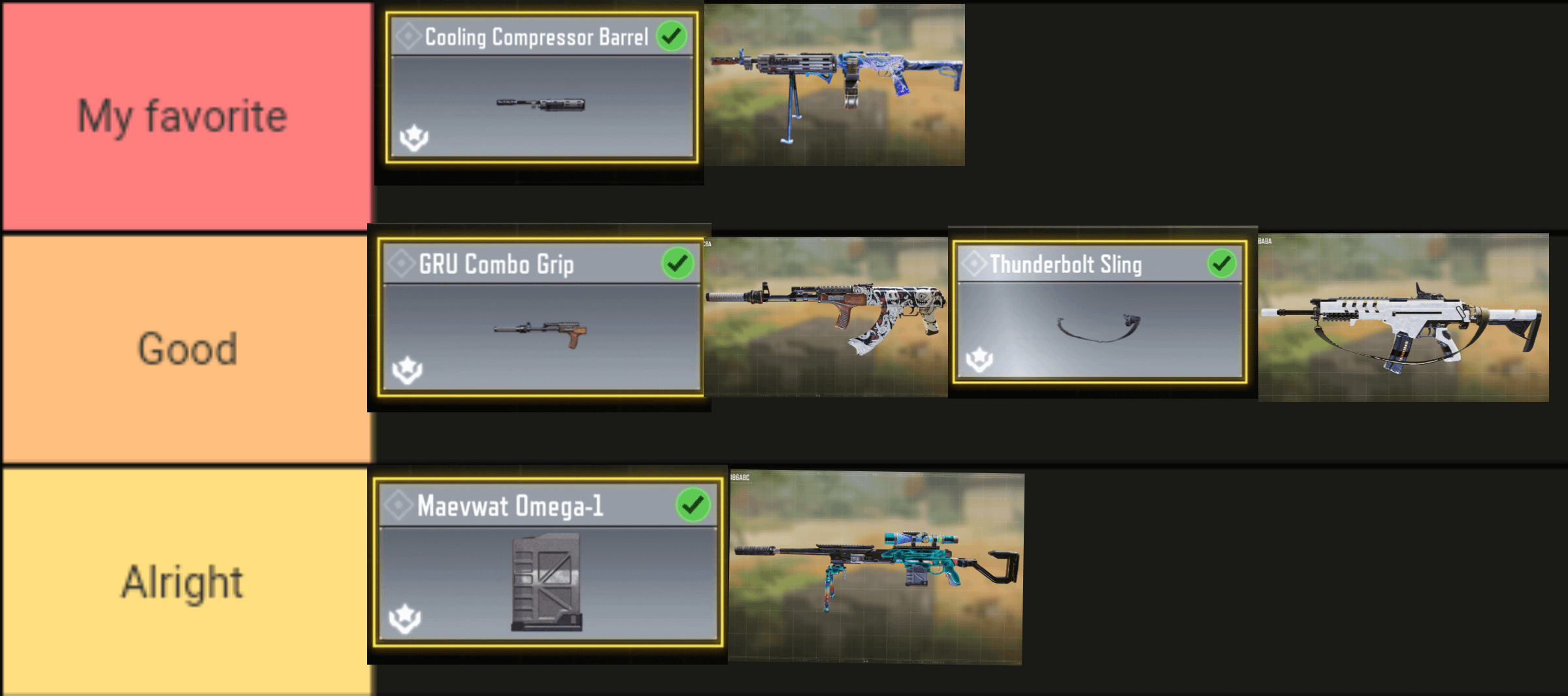 my top 4 best signature attachments, what's your top 4 and where do you ...