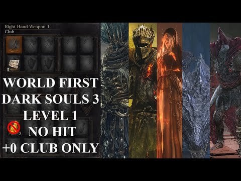 [World First] Dark Souls 3, No Damage – Level 1 with only the starting ...