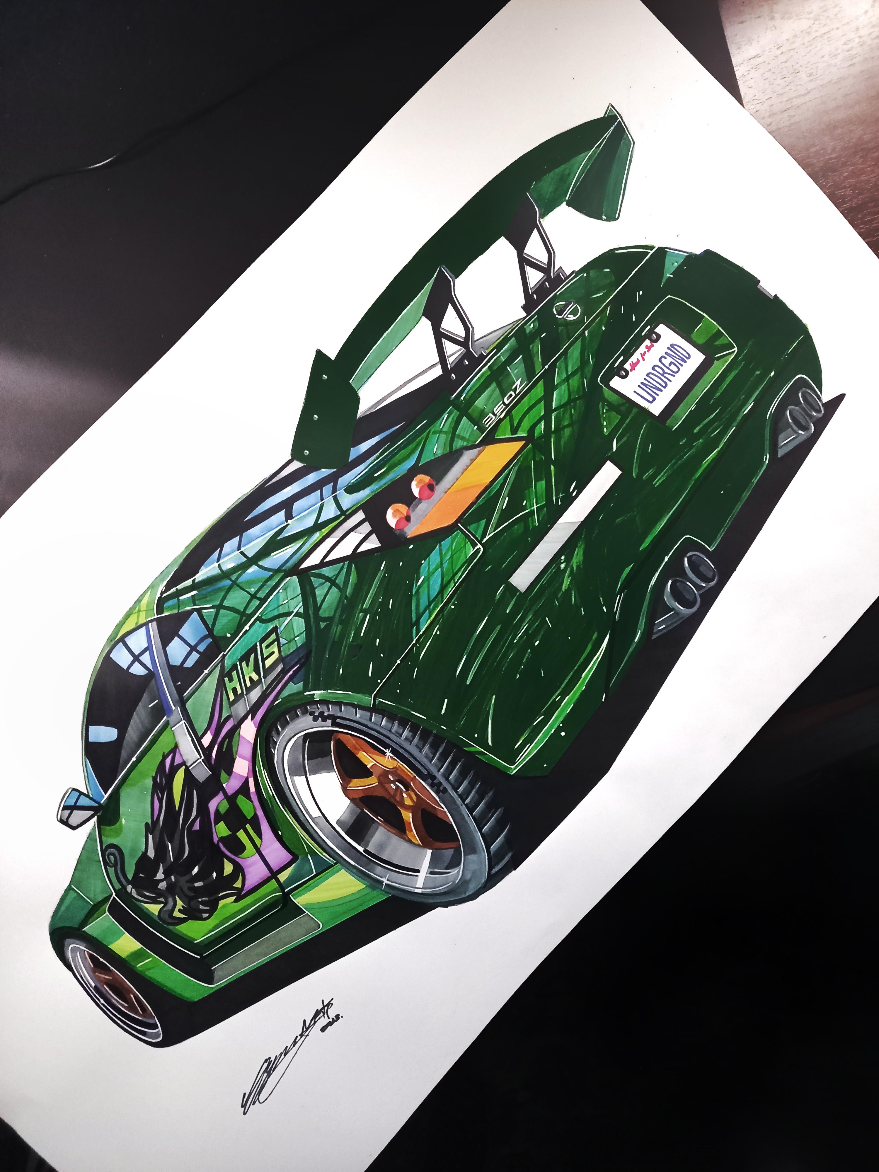 Need for Speed Underground 2 350Z Drawing - FPSHUB