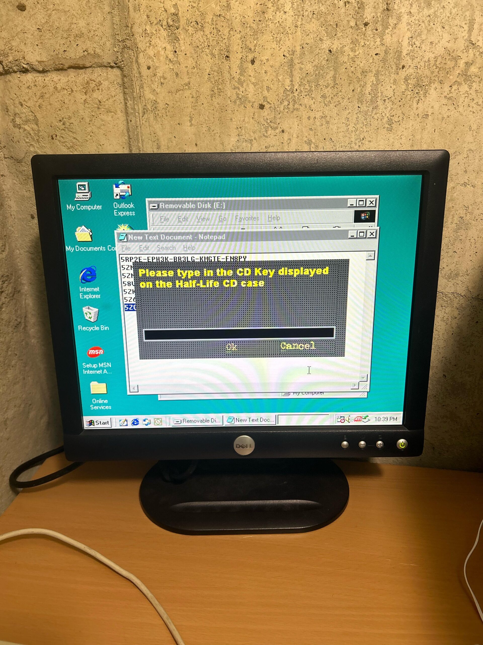 Just installed CS 1.6 on my windows 98 computer, how do I find the key ...