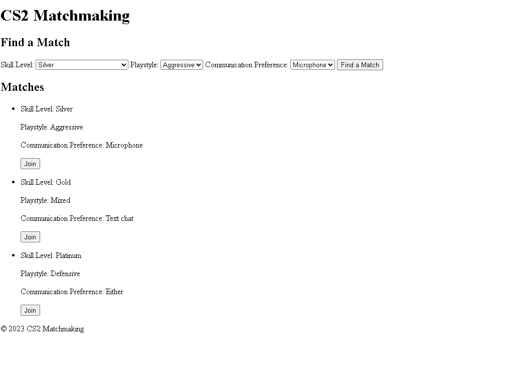 my own match makeing cs2 template - FPSHUB