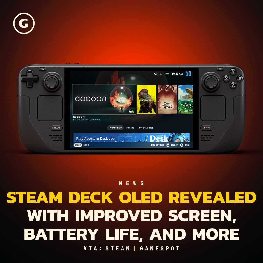 Valve revealed the Steam Deck OLED model. - FPSHUB | FPS GAMES HUB |FPS ...