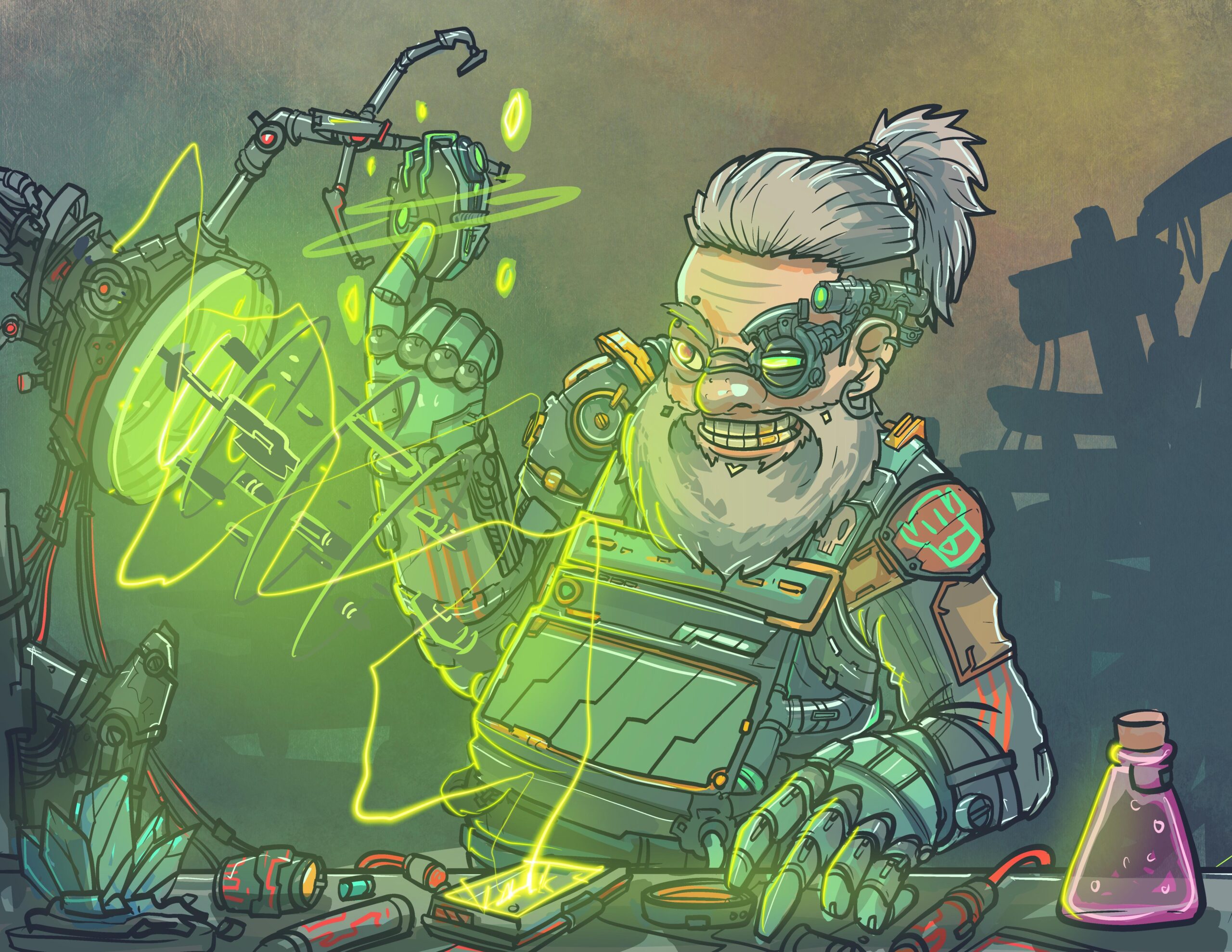 Cyber-Dwarf Tech /commissioned piece i made recently/ - FPSHUB | FPS ...