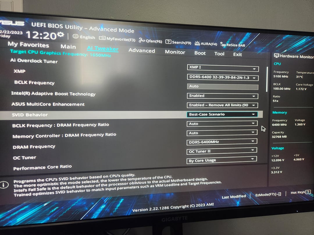 i5 13600k Ai Overclocking dropping voltage - FPSHUB | FPS GAMES HUB ...