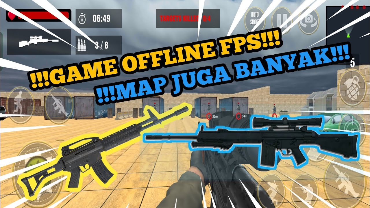 !!!GAME FPS OFFLINE ANDROID GRAFIK HD SENJATA JUGA BANYAK 2024!!! - FPSHUB