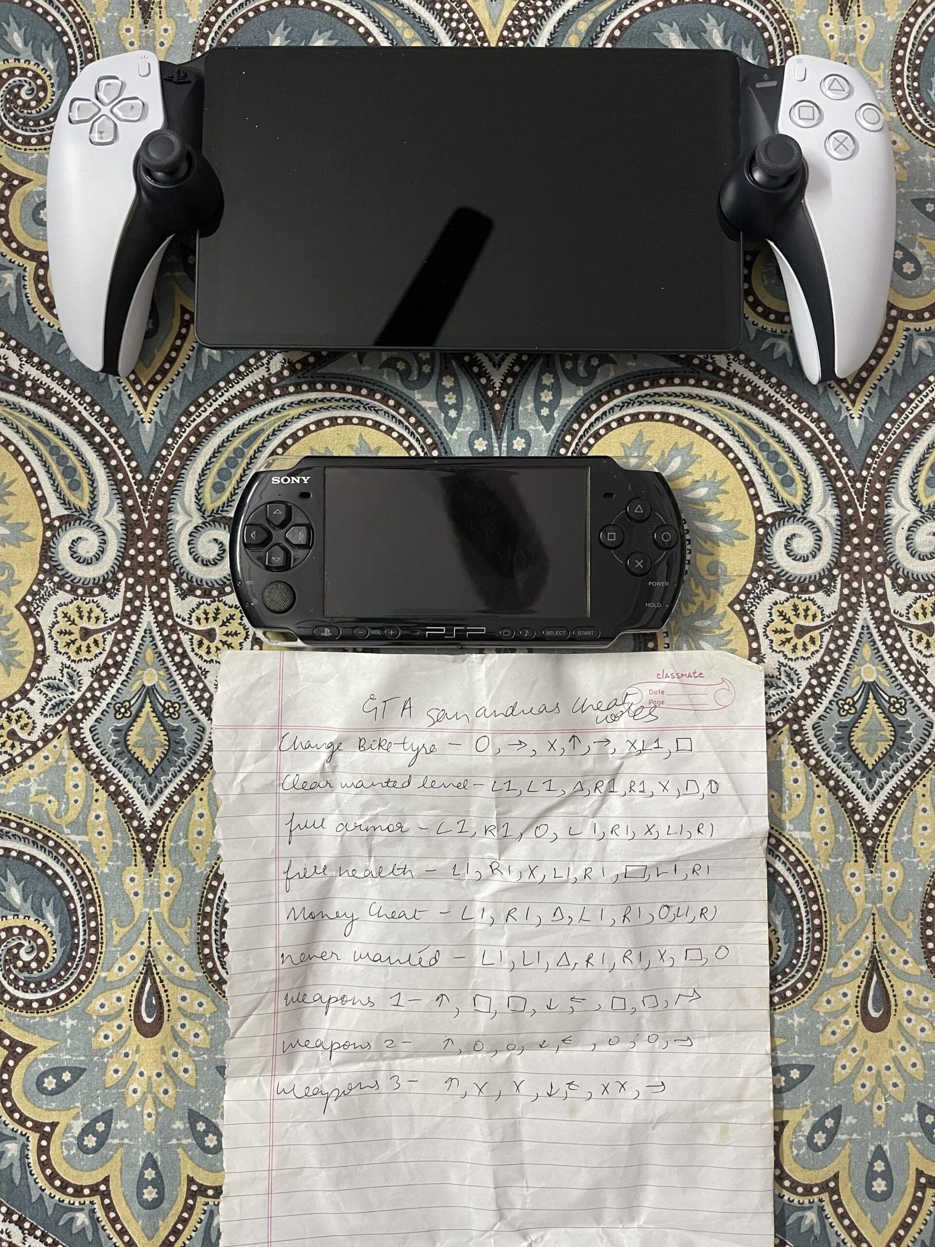 PS Portal vs PSP - 3000. Bonus : GTA SA cheat sheet! - FPSHUB | FPS ...