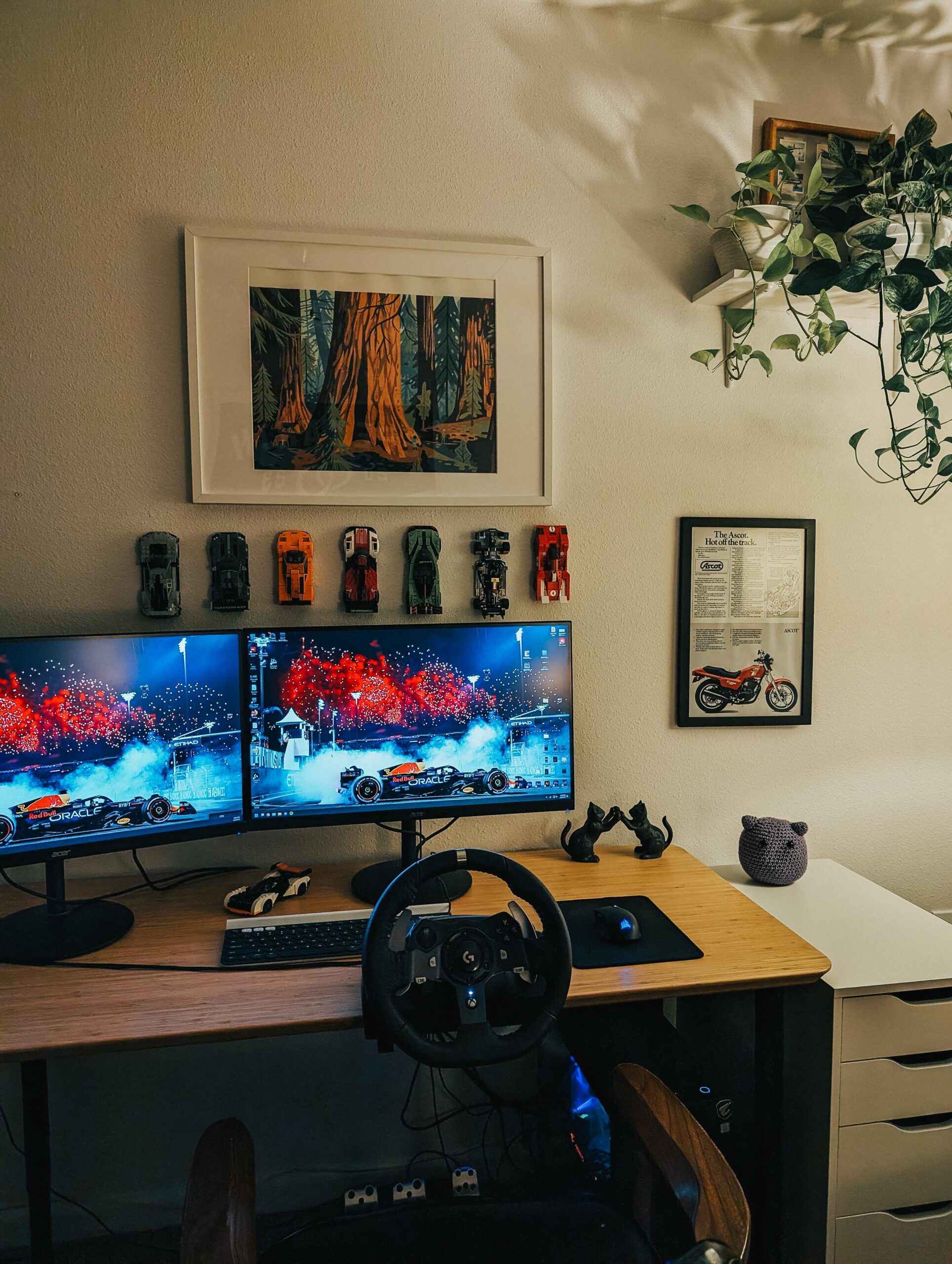 My racing simulator / video editing workstation setup: - FPSHUB
