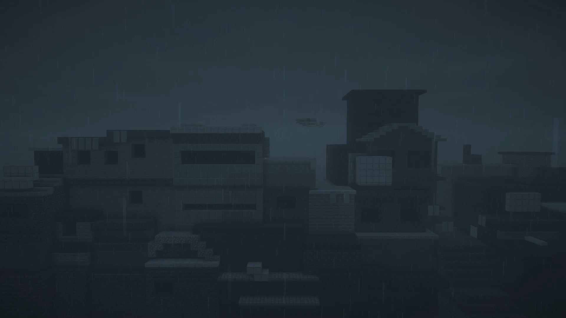 Bladerunner 2049 flight to LAPD recreation in Minecraft. Work in ...
