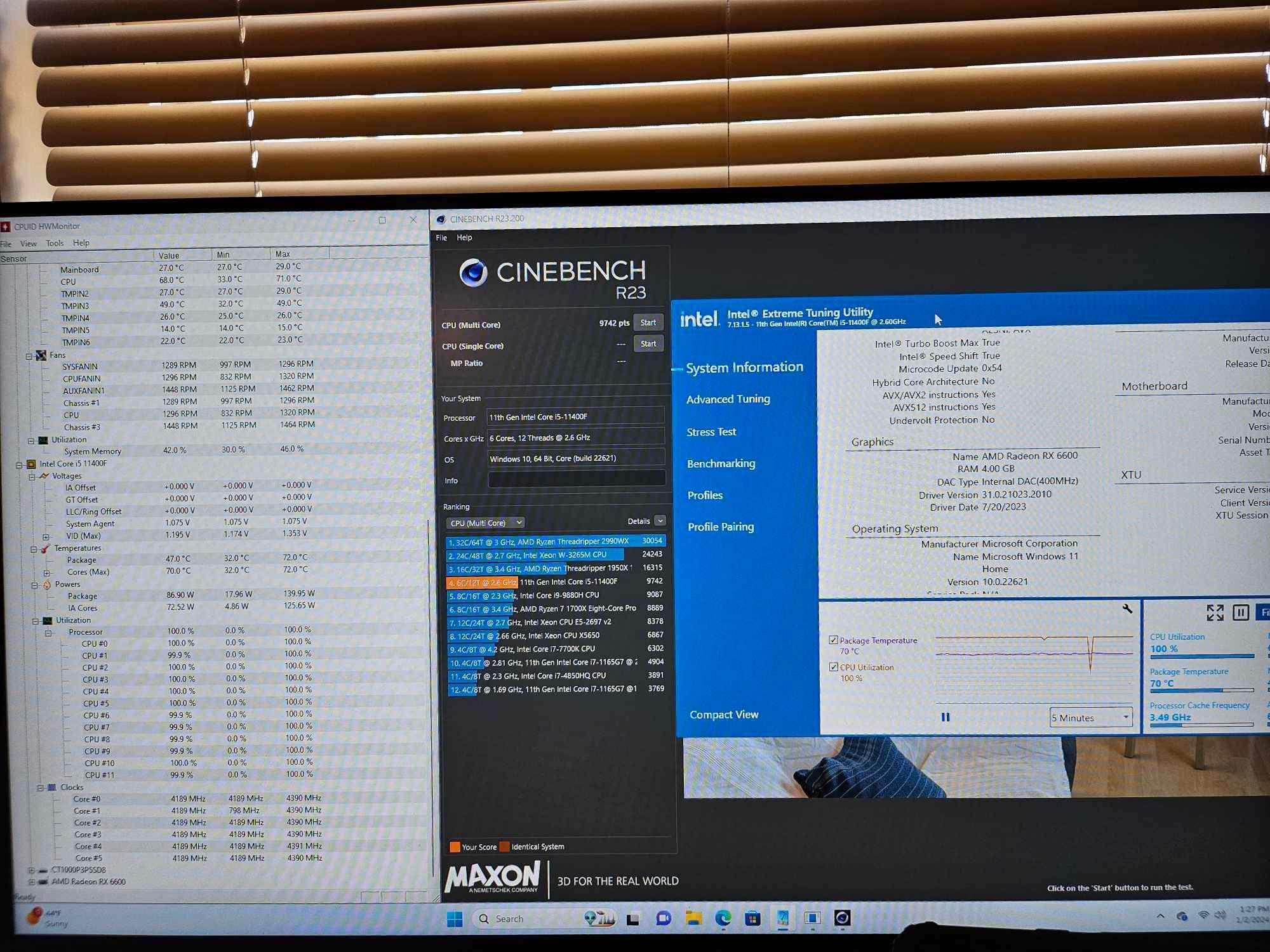 i5 11400f and rx 6600 cinebench - FPSHUB | FPS GAMES HUB |FPS GAMING HUB