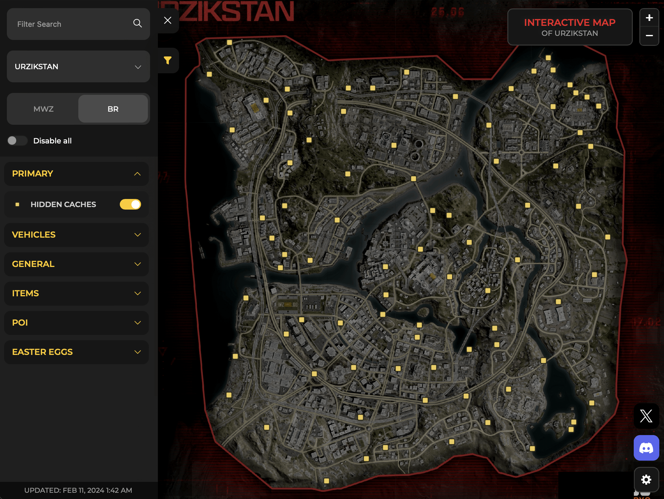 Update map of hidden caches (Season 2) with valuable loot in Urzikstan ...