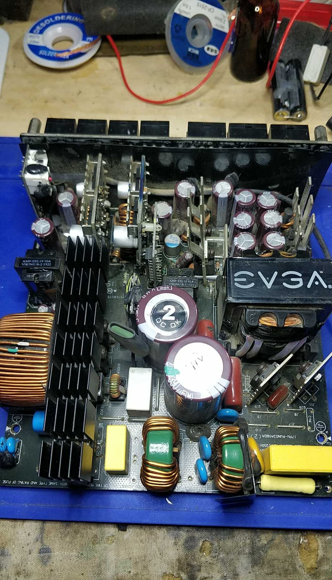 I did something I'm not supposed to do and fixed my broken PSU ...