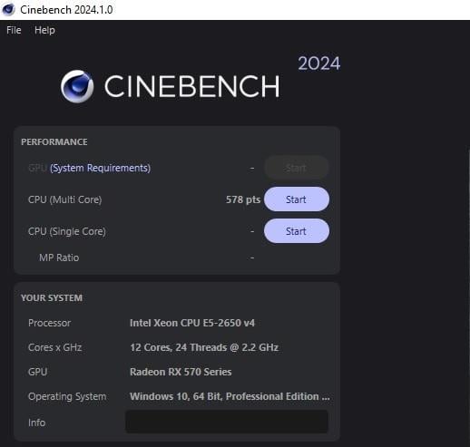 Cinebench 2024 scores: Xeon E5-2650 v4 - FPSHUB | FPS GAMES HUB |FPS ...