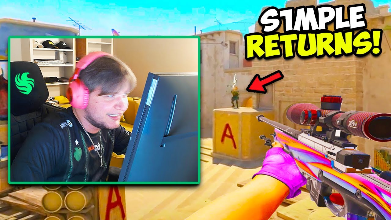 S1MPLE PLAYS HIS FIRST PRO MATCH IN CS2 WITH TEAM FALCONS! - FPSHUB