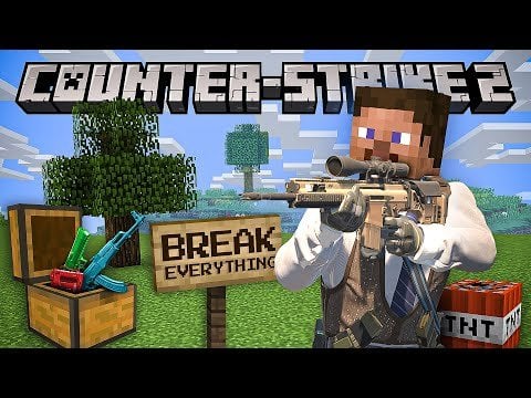 [GabeFollower] They ported a fully destructible MINECRAFT map into CS2 ...