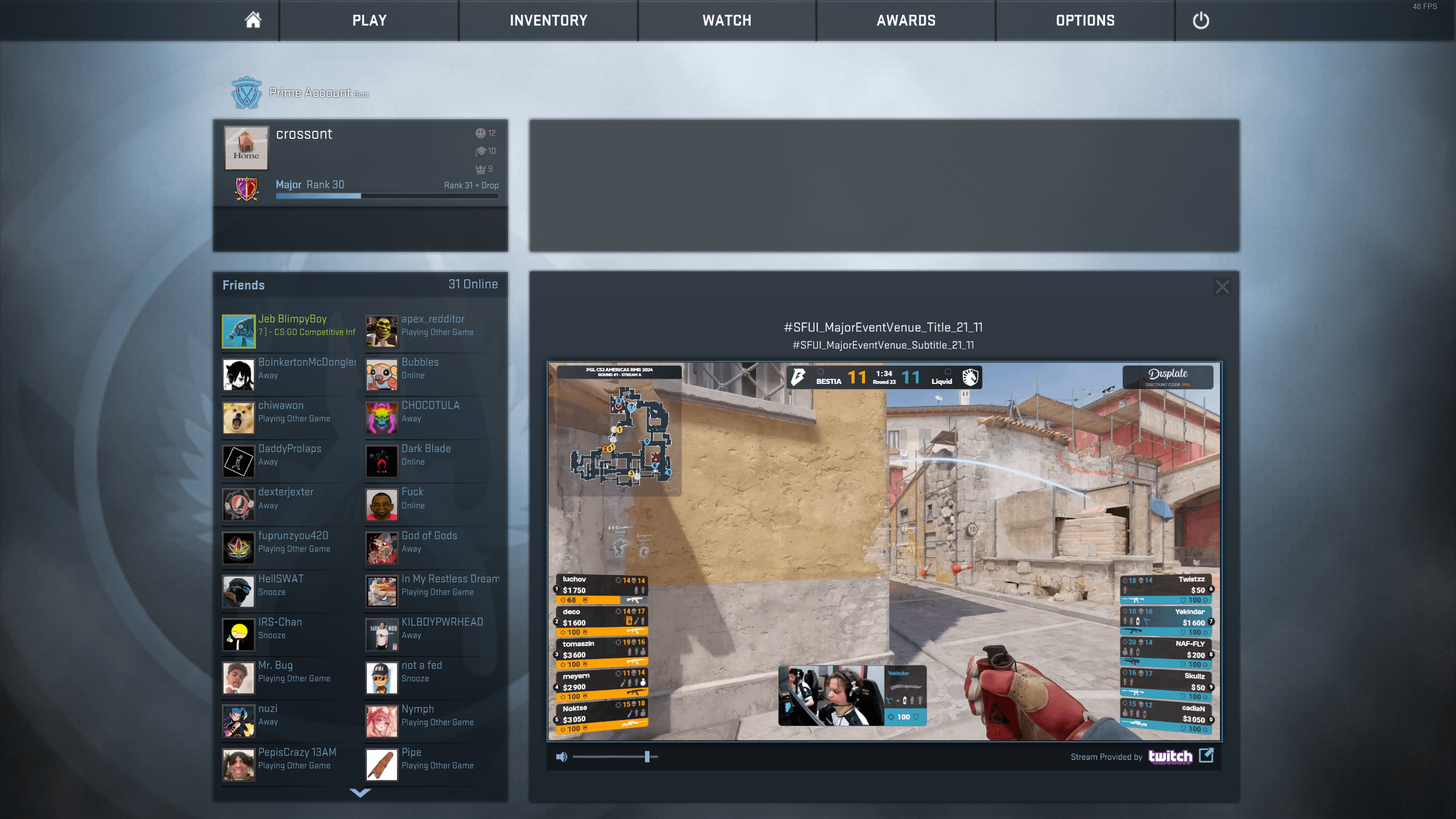 You Can Still Watch The Majors In The Scaleform Ui Fpshub
