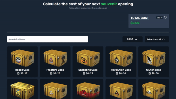 I made a site that determines the total cost of opening different ...