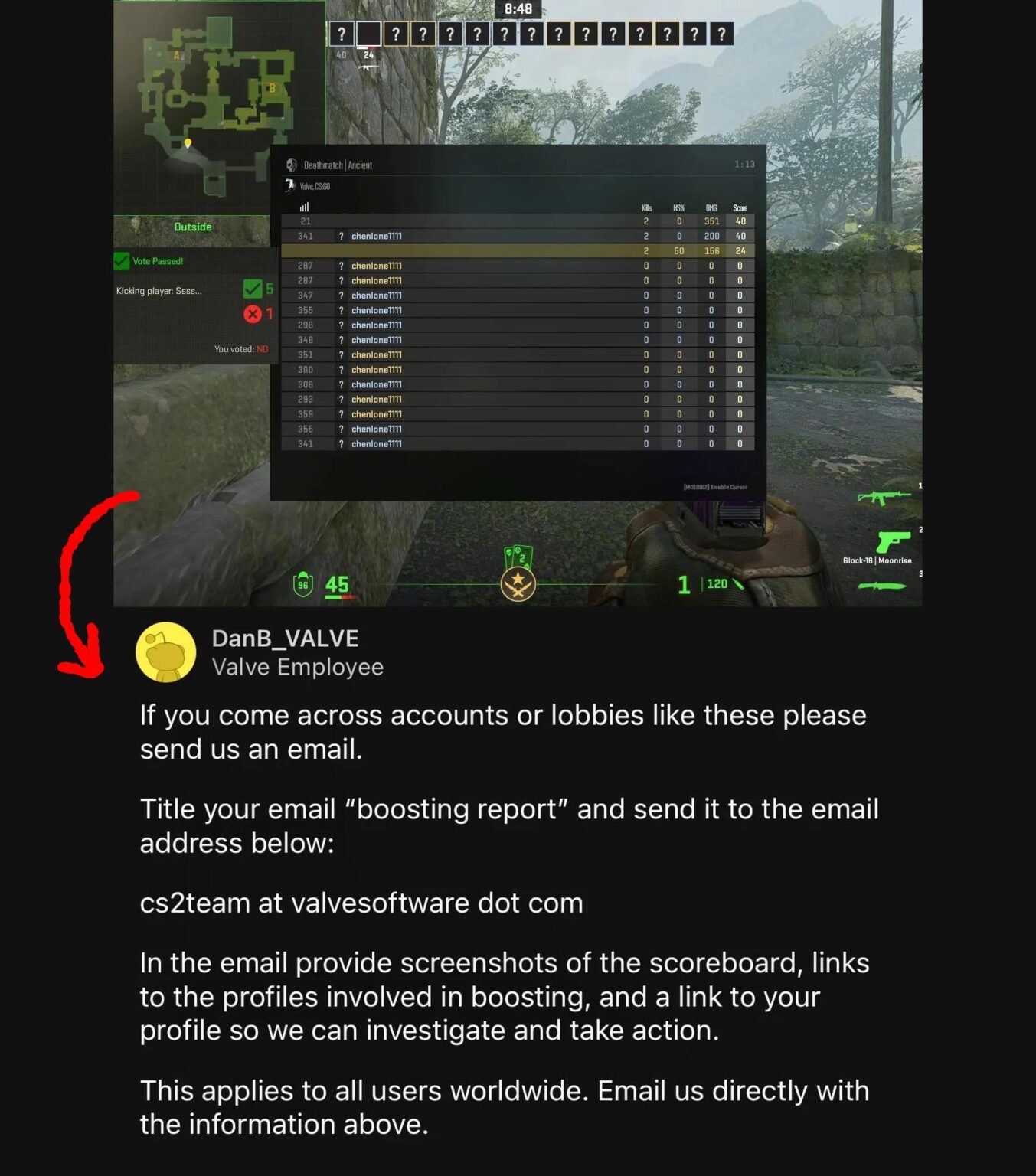 Official Instruction From Valve: How To Report Bot & Boosting Lobbies ...
