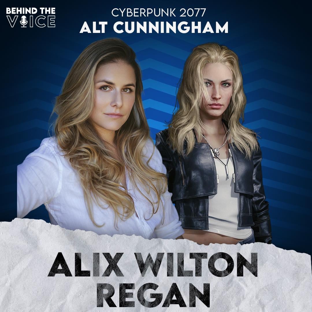 I will be speaking to Alt Cunningham's actor, Alix Wilton Regan. If you ...