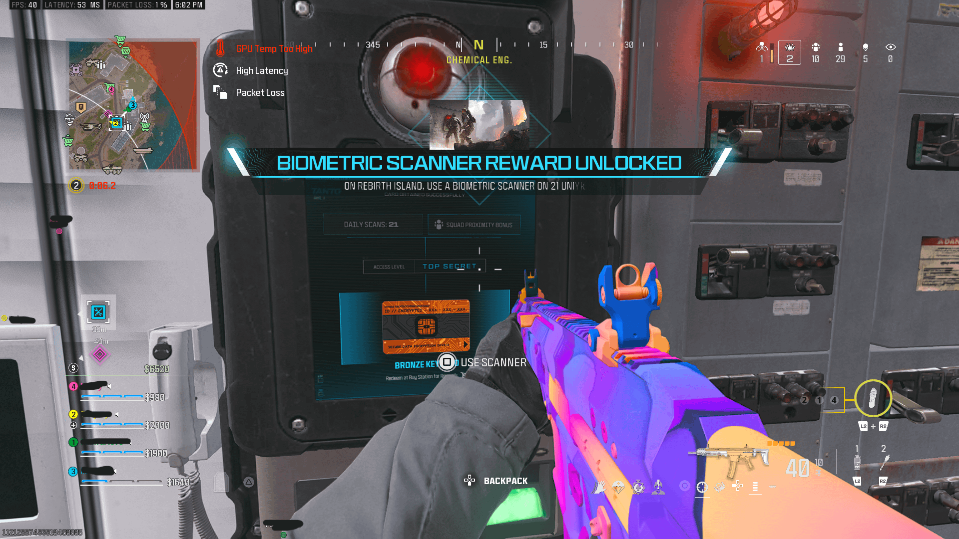 What is your daily scan count rn? Just need 6 more days until the camo ...