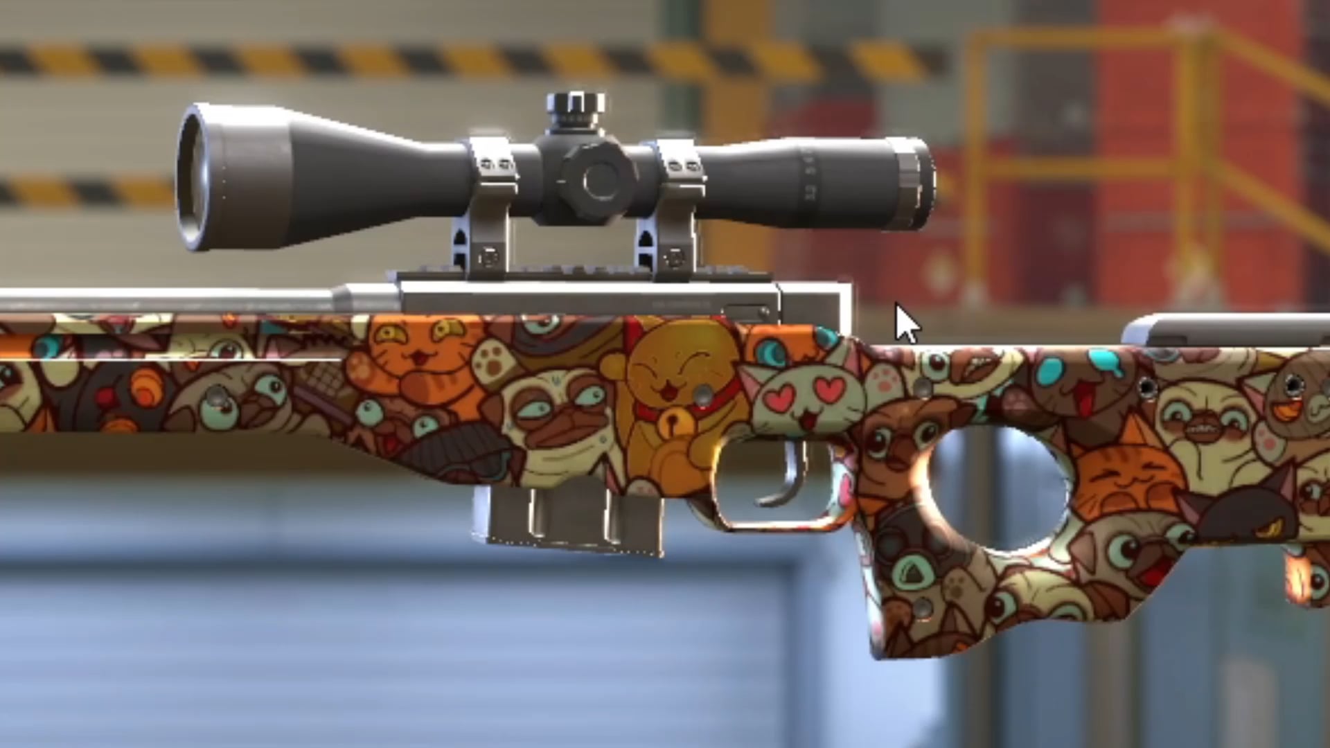 For how long has the AWP | PAW had a golden texture added to the lucky ...