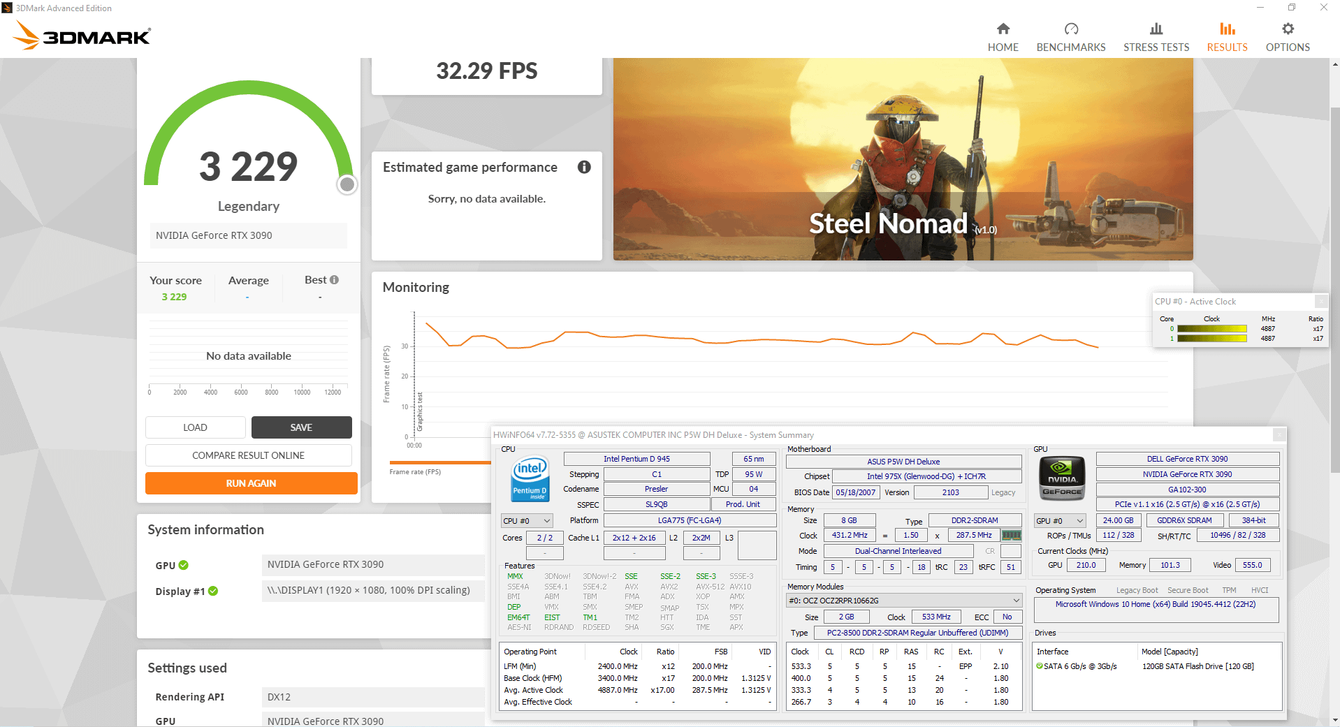 Steel Nomad legendary score with a Pentium D 945, RTX 3090 - FPSHUB | FPS GAMES HUB |FPS GAMING HUB