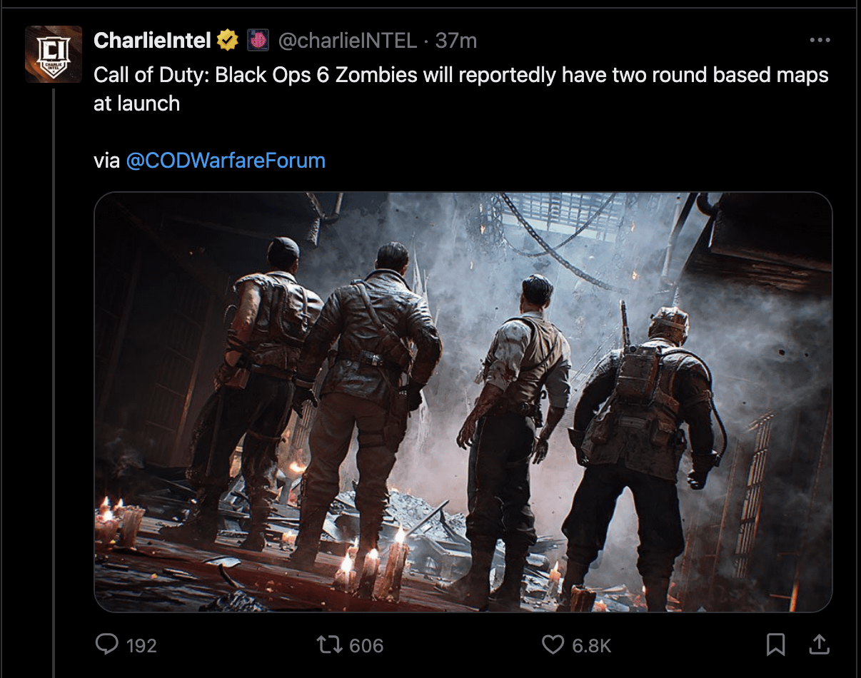 Charlie Intel: Call of Duty: Black Ops 6 Zombies will reportedly have ...