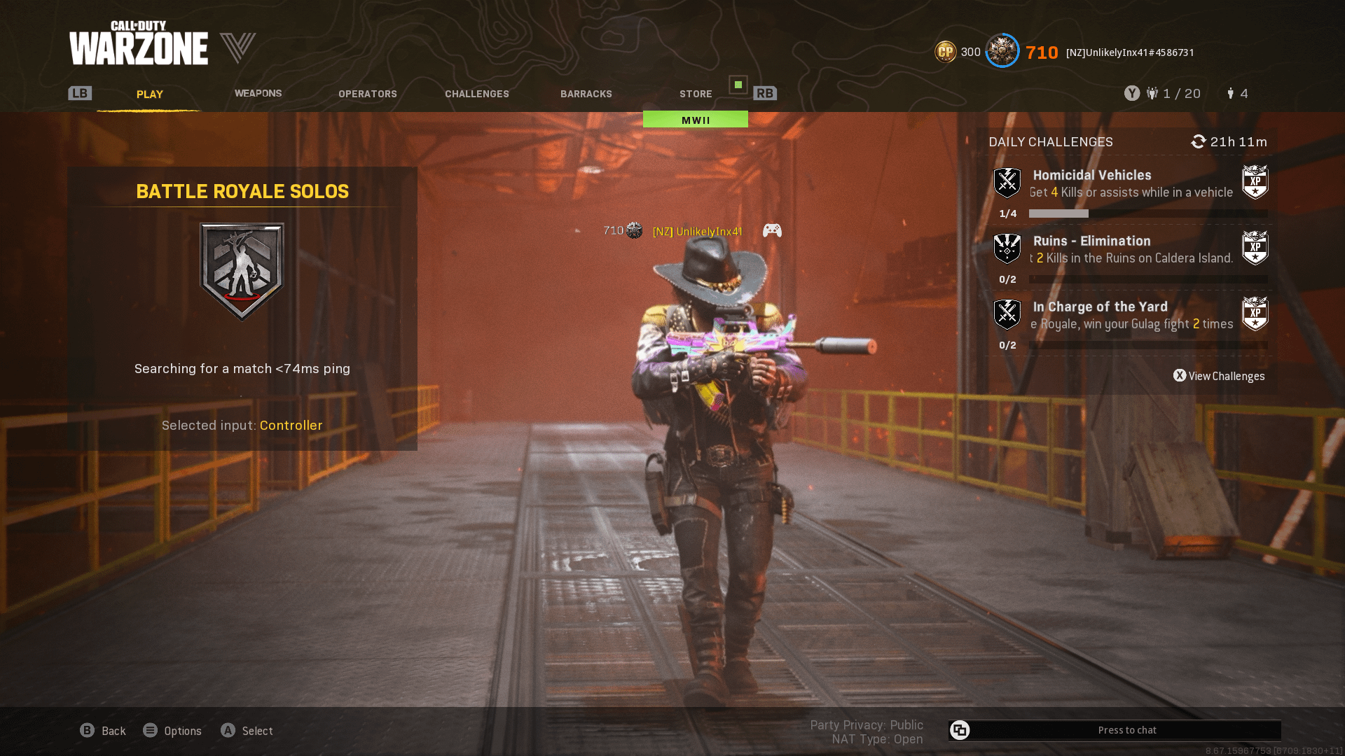 Was loading into MW19 and it glitched me into the OG WZ menu. Made me ...