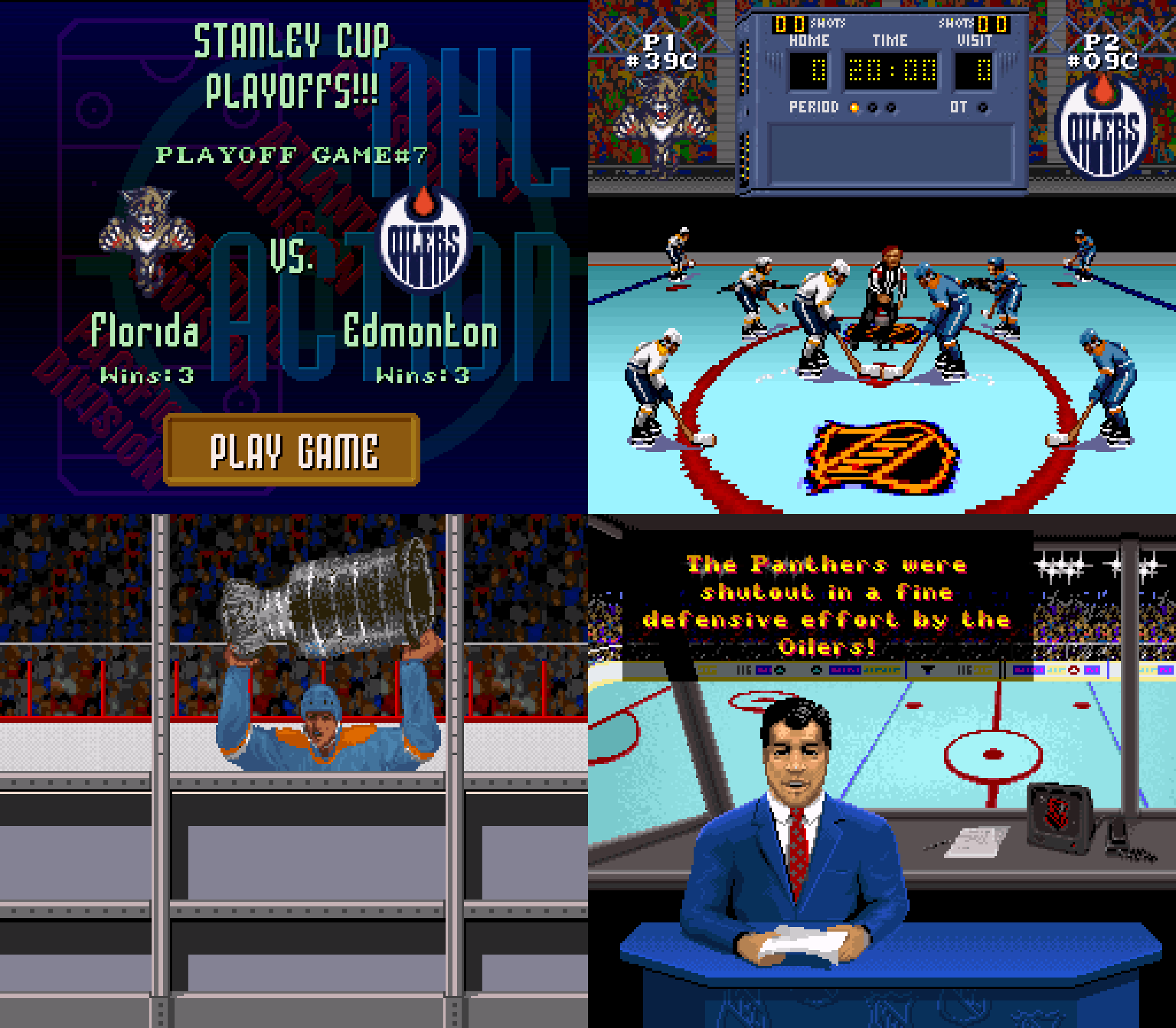 Stanley Cup Final - Game 7 - as seen in NHL Stanley Cup (1993, SNES) # ...