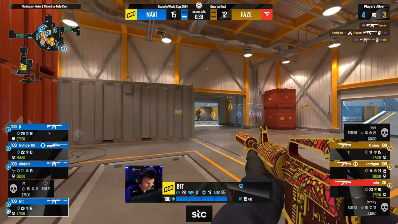 NaVi Survive FaZe Comeback And Secure Semi-Final at EWC - FPSHUB | FPS ...