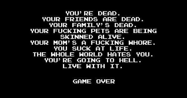 Is this perhaps the best game ending screen of all time? (AVGN the game ...