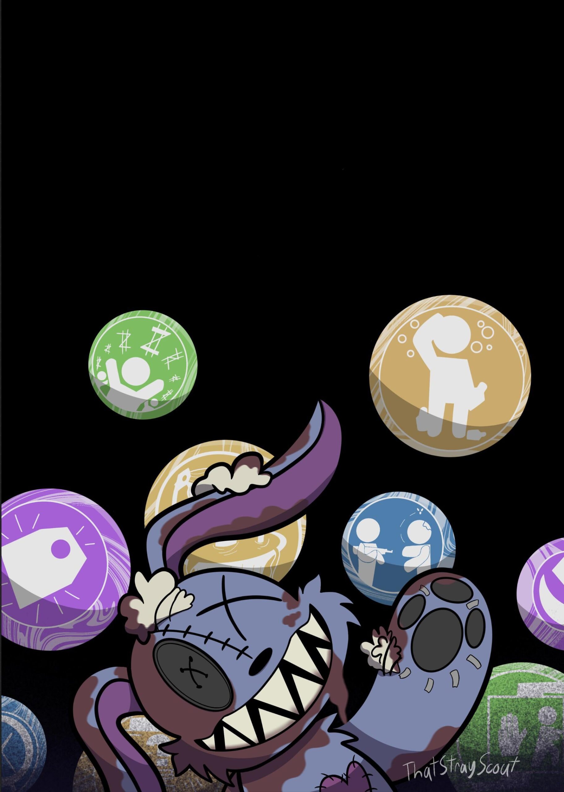 Wallpaper I made based off of the animated Mr. Peeks - FPSHUB | FPS ...