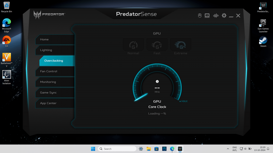 What are your thoughts on: ''a built-in overclocking app''? My Predator ...