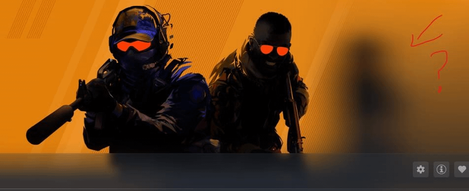 Whats with the evil(?) specter/ghost on the banner for counter strike 2 ...