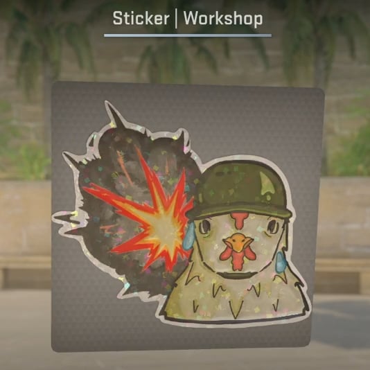 Shell Shocked Chicken sticker - FPSHUB | FPS GAMES HUB |FPS GAMING HUB
