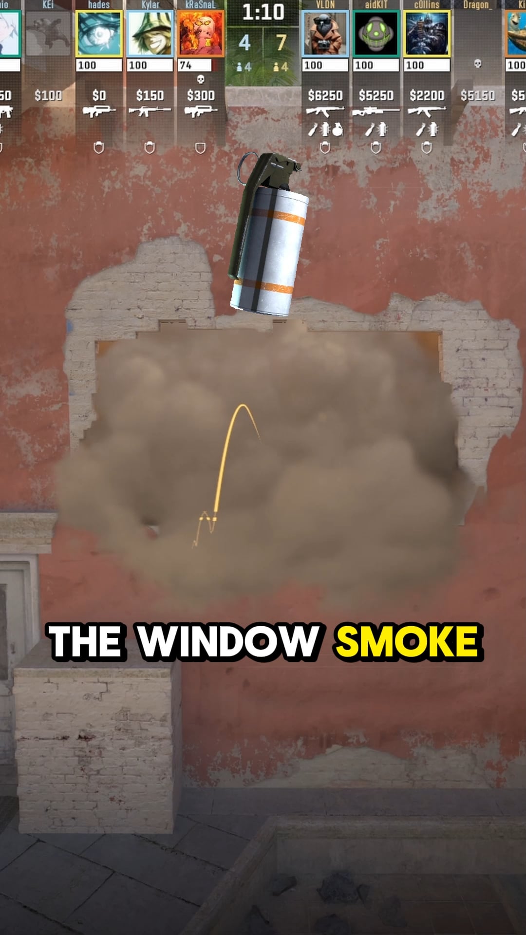 CS2 Mirage Window Smoke Lineup 2025 - FPSHUB | FPS GAMES HUB |FPS ...